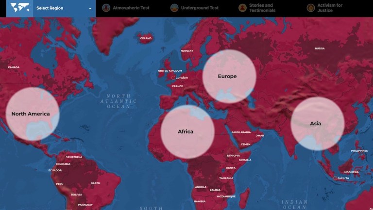 Mapping the atomic tests | Beyond Nuclear International